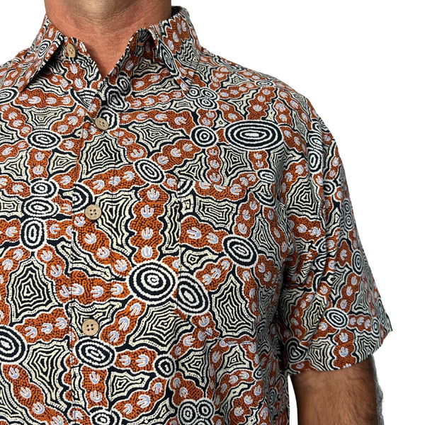 Kingston Grange Bamboo Pikilyi Jurkurrpa S/S Shirt - Yarads Menswear